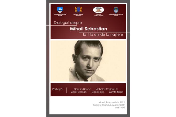 Dialoguri despre Mihail Sebastian la Teatrul „Maria Filotti” | Obiectiv Vocea Brailei
