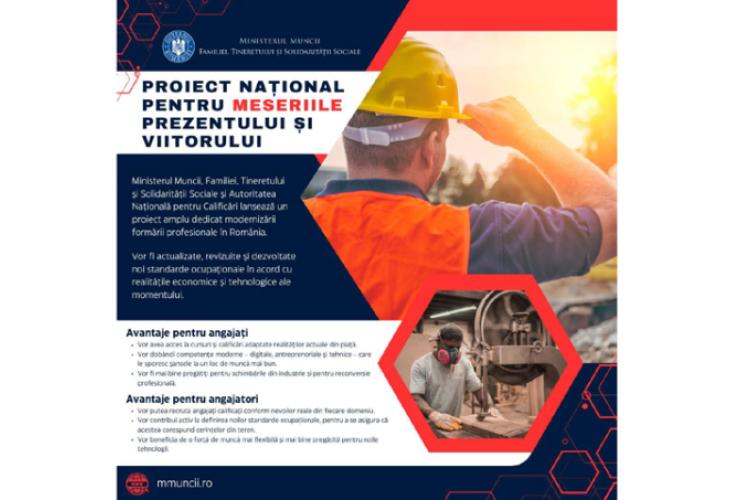 Meseriile viitorului. Proiect național lansat de Ministerul Muncii ...