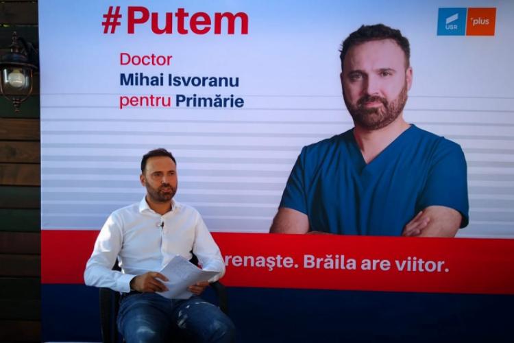 Mihai Isvoranu (USR-PLUS) îi îndeamnă pe brăileni să iasă la vot ...