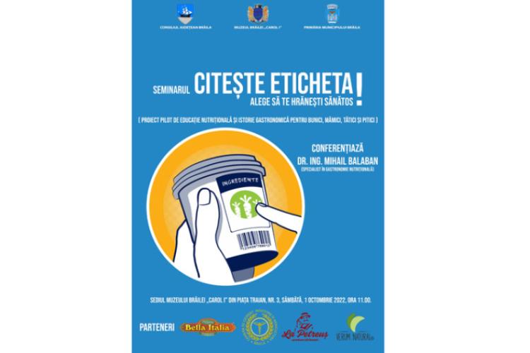 "Citește eticheta! Alege să te hrănești sănătos!" | Obiectiv Vocea Brailei